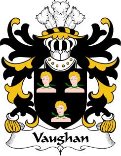 Vaughan (of Breconshire) Crest-Coat of Arms