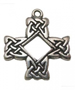 Druids Cross Celtic Pewter Necklace